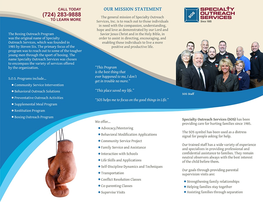 New Brochure for SOS (Specialty Outreach Services) - Gary Petrie Visual ...